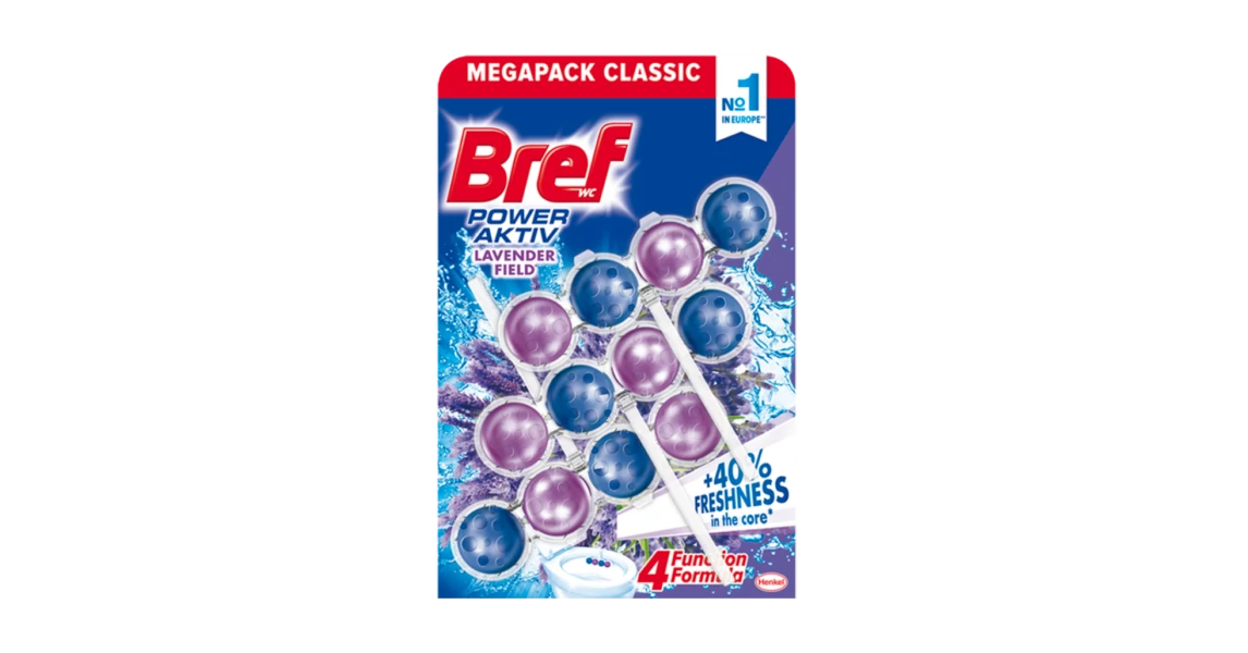 Bref Power Aktiv wc illatosító 3*50gr