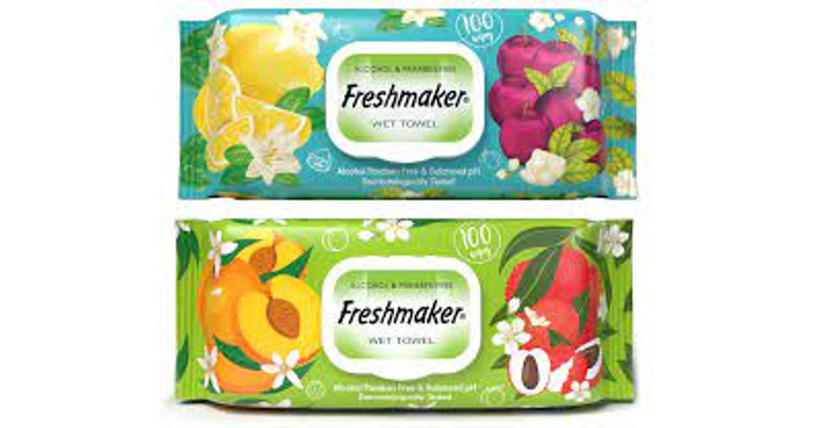 Freshmaker nedves törlőkendő 100db
